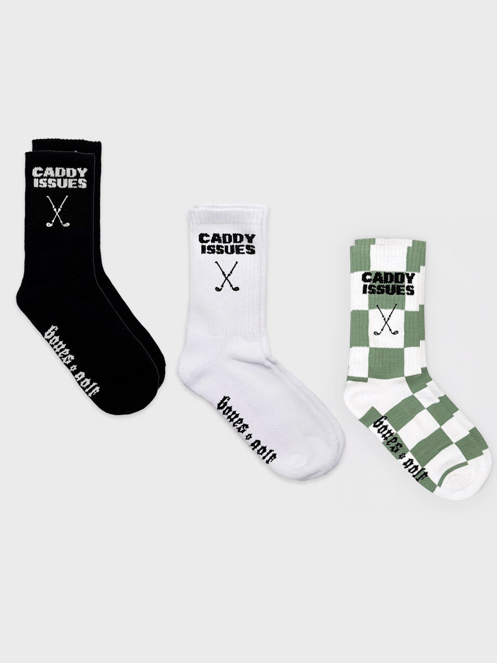 Caddy Issues Socks - 3 Pack | Billy Bones Club