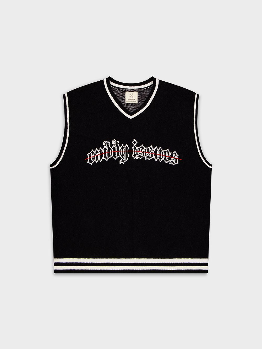 Caddy Issues Knit Vest - Black | Billy Bones Club