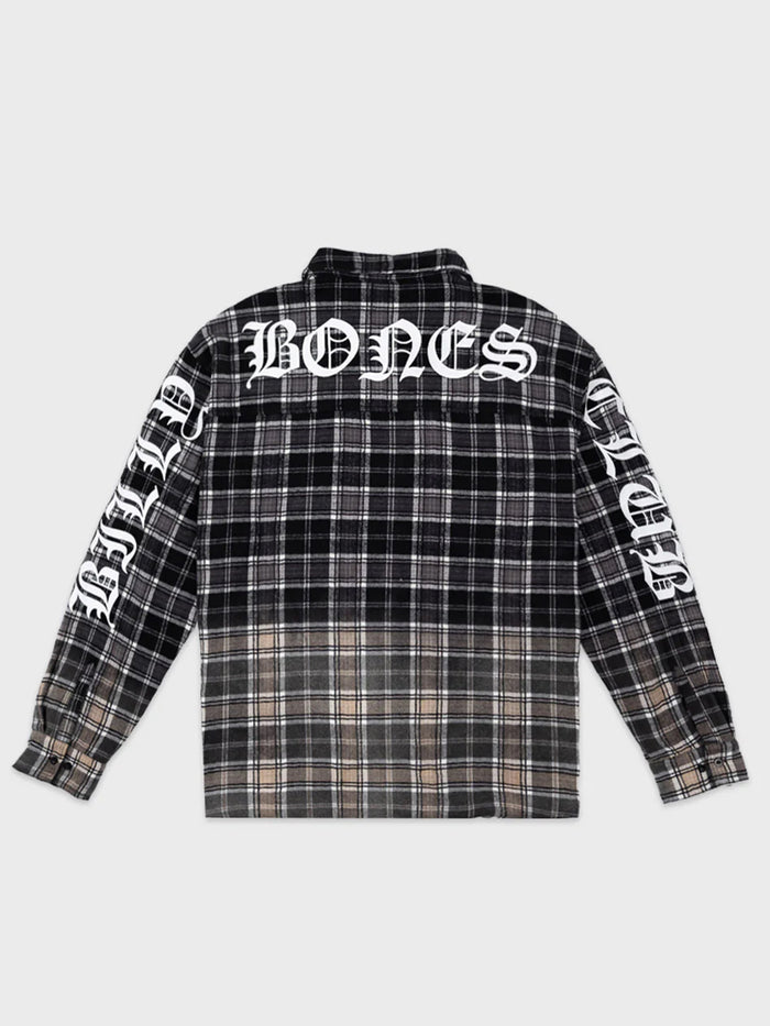 Gothic Flannel Shirt - Dip Dye | Billy Bones Club