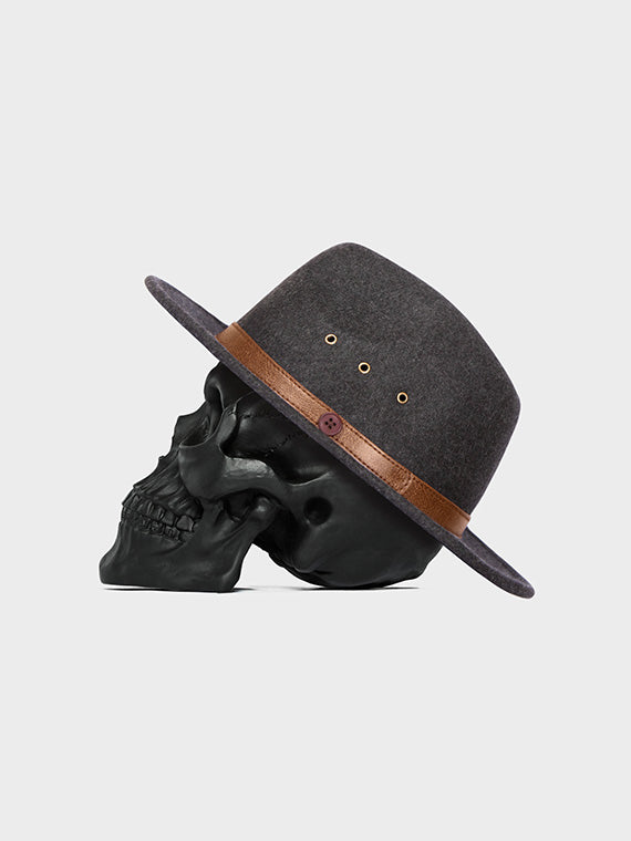 Shadow Grey Fedora | Billy Bones Club