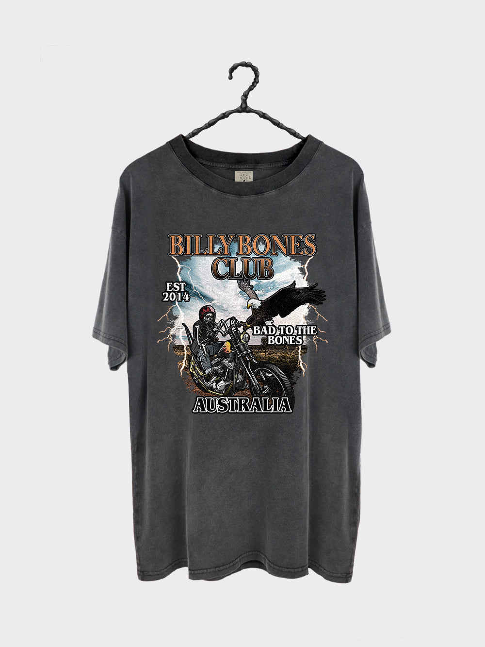 Fast Rides Tee - Washed Black