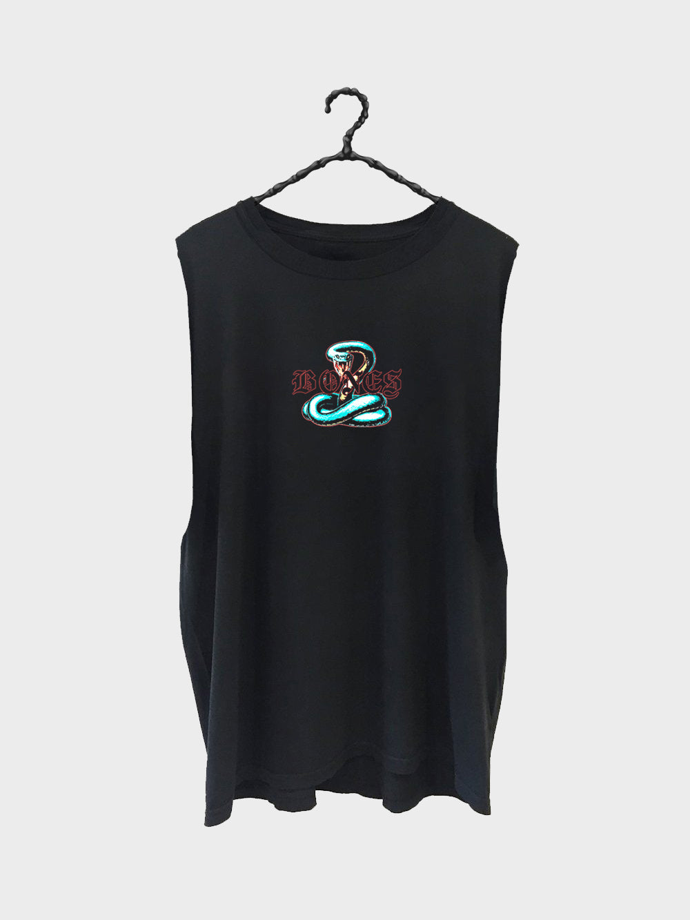 Snakey Bones Tank - Vintage Black